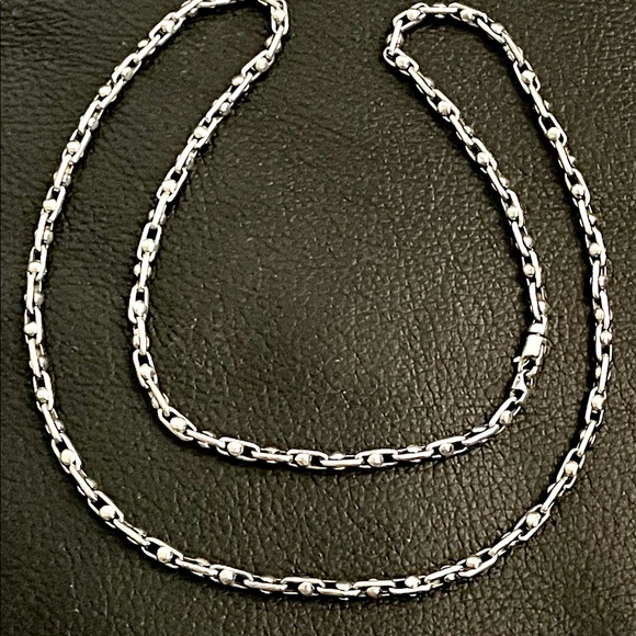 Accessories | Unique 925 Sterling Silver Slider Bead Link Necklace ...